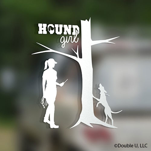 HoundGirl Decals - Hunting Dog and Hound Window Decals - Hunting Dog ...