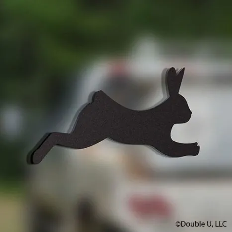 hare running silhouette